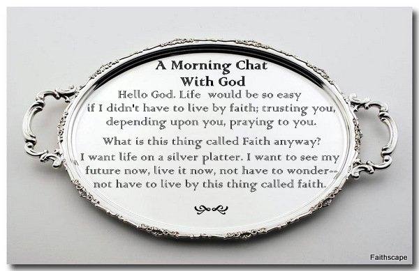 A chat with God – Faithscape